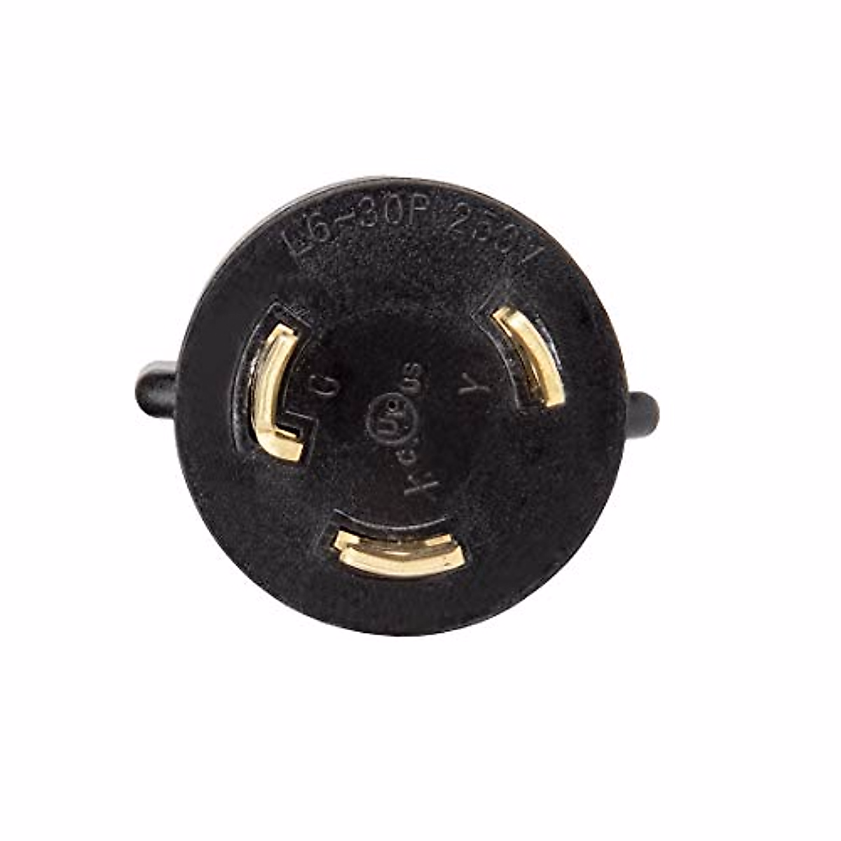 1FT Nema L6-30P 30-Amp Twist Locking Plug Male to 6-20R T-Blade adapter, STW 12-AWG 30A Generator 250V to 20A 250V 6-20/15R Adapter, L6-30 to 6-20R (6-15) Adapter