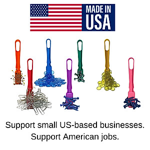 MR CHIPS Made in USA 7 Magnetic Wand Plus 1000 Bingo Chips 6 Colors