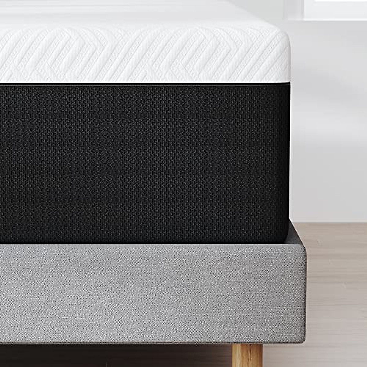 CHITA Queen Size Hybird Mattress,10 Inches Gel-Infused Mattress,Fiberglass Free 7 Zone Pocket Spring Mattress,Mattress in a Box,100 Night Trial-10 Years WarrantyCertiPUR-US Certified