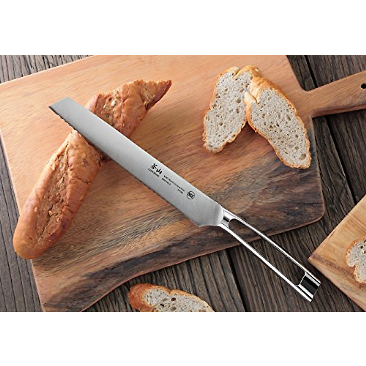 Cangshan N1 Series 59793 German Steel Forged Bread Knife, 8-Inch