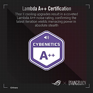 ROG Thor 1000W Platinum II EVA Edition (1000Watt, FullyModular Power Supply, 80+Platinum,Lambda A++Certified,ROG heatsinks,135mm PWM fan, 0dB Mode,OLED Panel,Sleeved Cables,AuraSync, 10 Year Warranty)