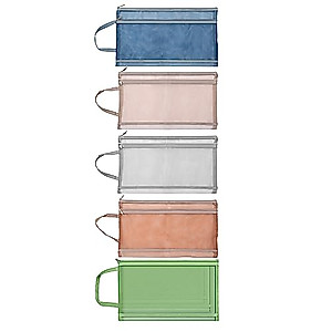 Mesh Zipper Pouch Exam Storage Bags File Pocket Multipurpose Plastic Document Pouch for Office School Supplies Travel Zip File Folder Organizer Zip File Folder Pouch for Binder