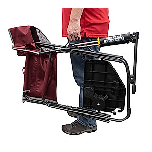 GCI Outdoor Freestyle Rocker XL Portable Folding Rocking Chair, Outdoor Camping Chair with Side Table