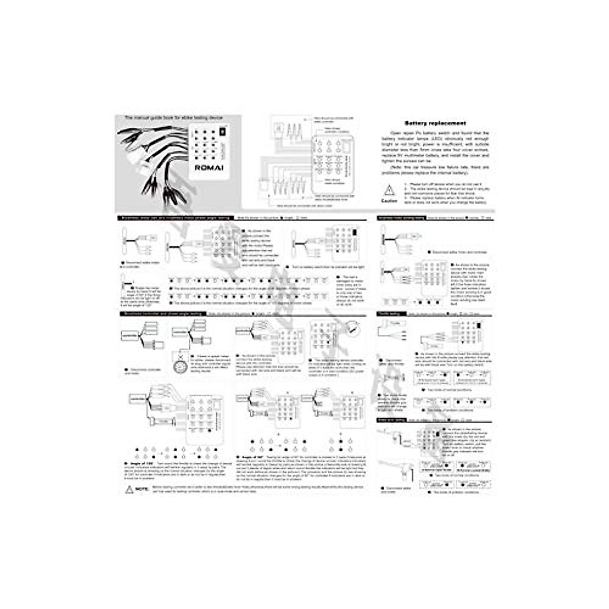 AOUTLE 24V/36V/48V/60V/72V Brushless MotorTester, Electric Car Tester, E-Bike Tester Controller, Brushless Motor Device Tester Controller