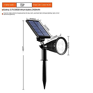 CYGURT Solar spotlights Outdoor Super Bright Waterproof Floor Outlet Lawn lamp Home Outdoor Landscape Garden lamp Garden Tree lamp