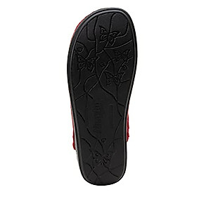 Alegria Womens Comfee Fuzzy Wuzzy Wine Slipper 8-8.5 M US