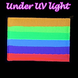 Bowitzki 50g Pastel Color Split Cake Water Activated eyeliner UV neon Graphic eye liner Hydra Liner Rainbow Easter Glow Face Body Paint Makeup