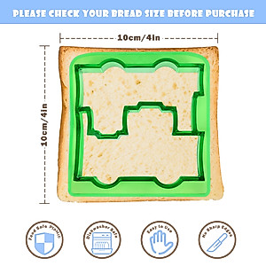 FUNGYAND Sandwich Bread Cutter Set, 45 in 1 Bento Lunch Box Accessories Kit Includes Fruit Cutter, Animal Food Picks, Rice Ball Maker, Easy to Use