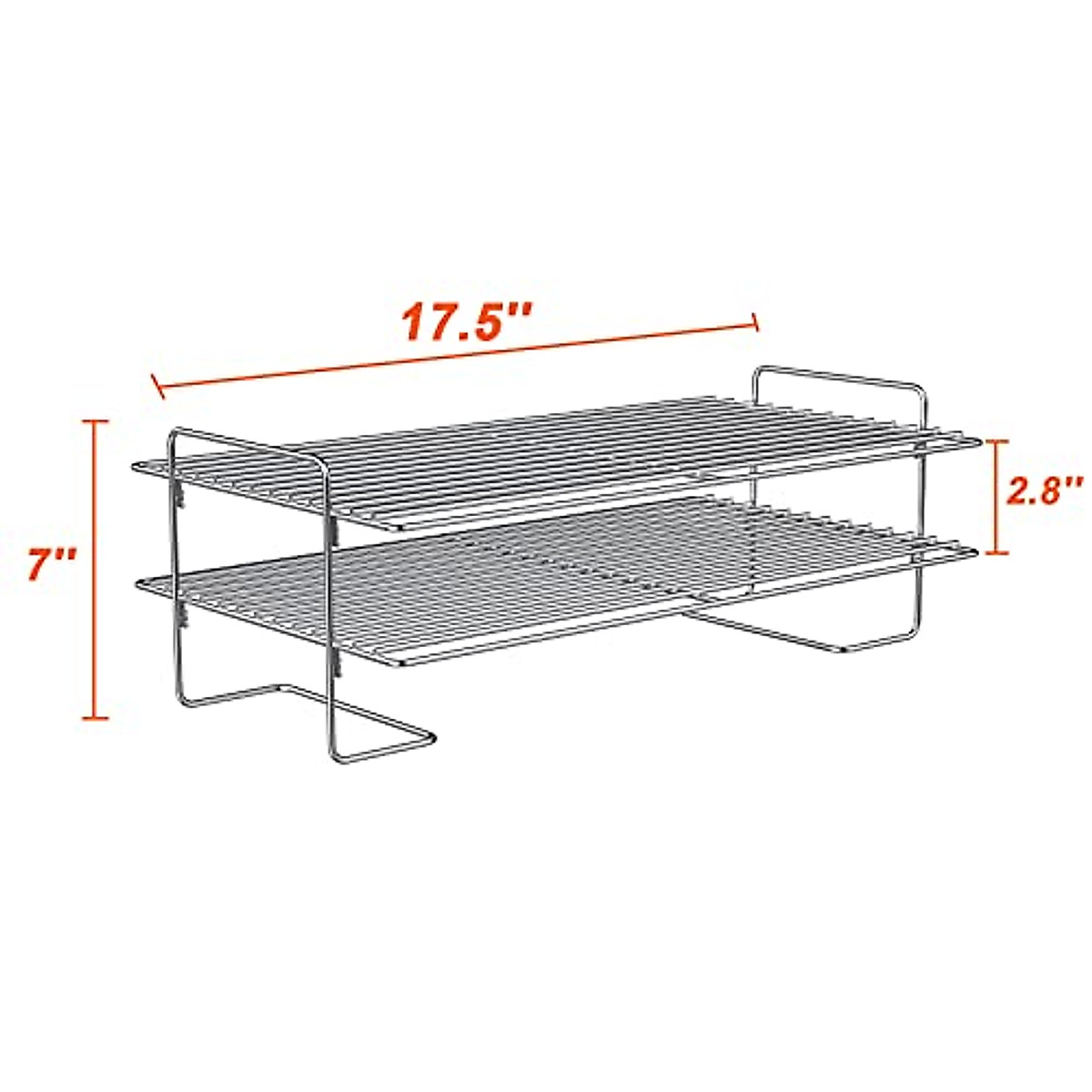 Stanbroil 17 Inch Universal Stainless Steel Smoke Shelf/Warming Cooking Rack Replacement for Traeger and Other Wood Pellet Grills/Gas Grills