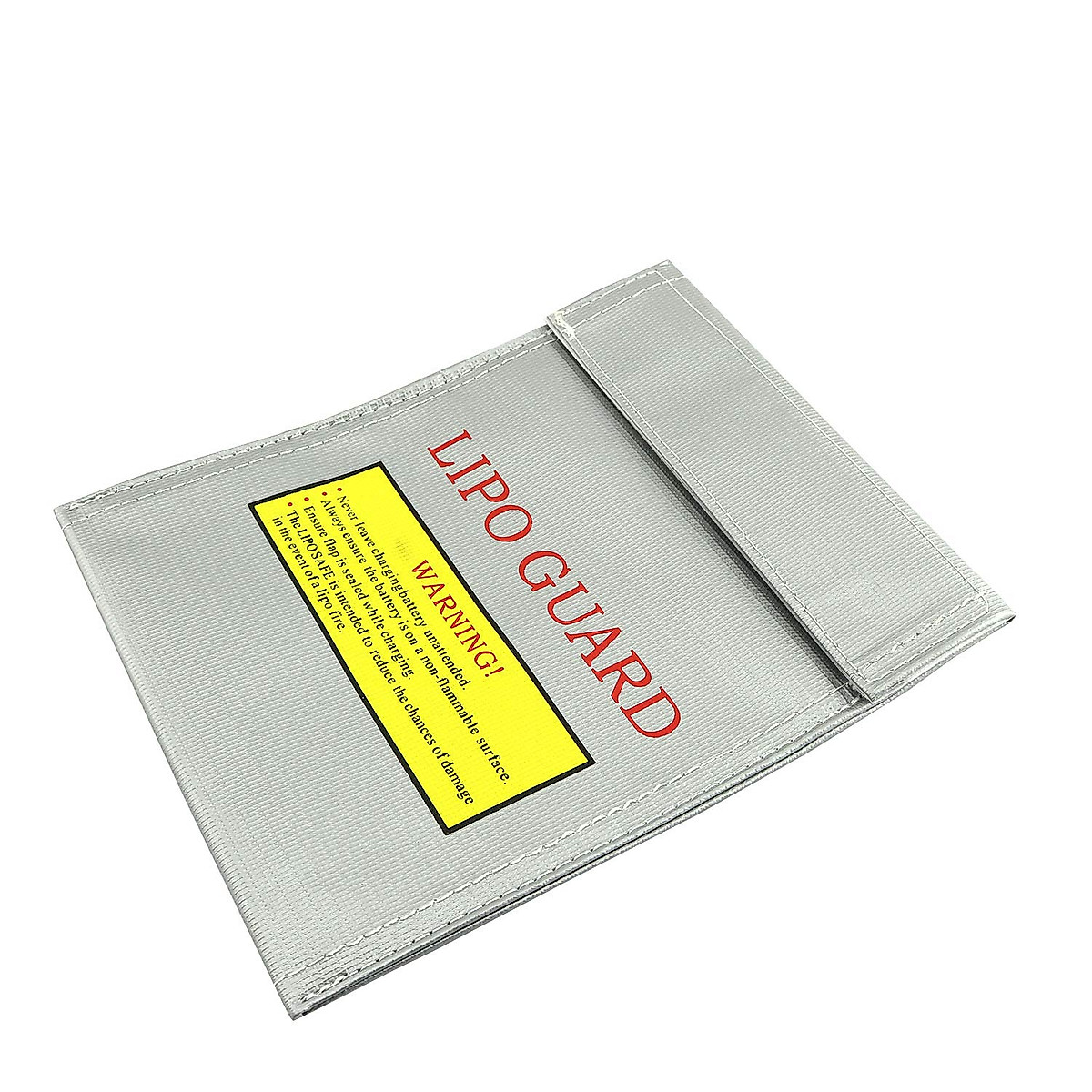 RLECS RC Lipo Safe Bag Fireproof Lipo Guard Silver Lithium Charging Bag High Temperature Resistant Battery Sack 23x30cm