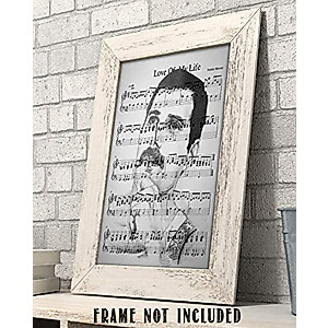 Love Of My Life - Freddie Mercury Music Wall Decor, This Song Lyrics Music Poster Print Is A Great Wall Art For Home Decor, Bedroom Decor, Office Decor, or Dorm Room Decor Aesthetic, Unframed - 8x10