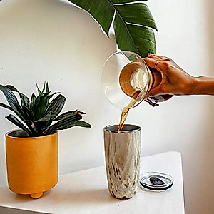 S'well Stainless Steel Tumbler with Clear Slide-Open Lid - 18 Fl Oz - Onyx - Triple-Layered Vacuum-Insulated Containers Keeps Drinks Cold for 12 Hot for 4 Hours - BPA-Free Water Bottle