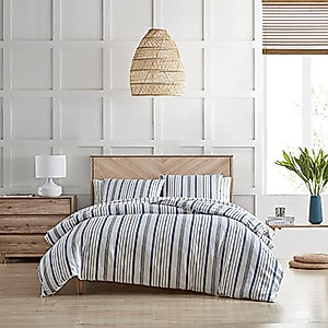 Stone Cottage - King Comforter Set, Cotton Sateen Bedding with Matching Shams, All Season Home Decor (Conrad Grey, King),Medium Grey