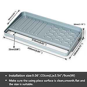 JOMOLA Sponge Holder for Kitchen Sink Sponge Tray 2-in-1 Plastic Scrubber Holder with Suction Cup for Kitchen Bathroom Laundry Black