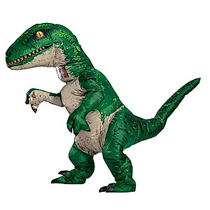 Rubies Inflatable Original Velociraptor Dinosaur Costume For Adults, For Themed Party and Halloween, Standard Size