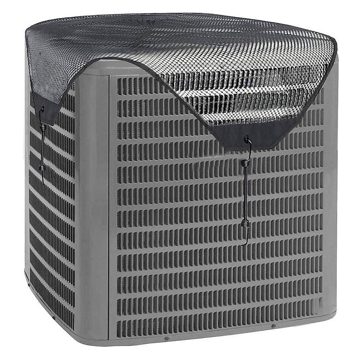 Air Conditioner Leaf Guard Central Air Conditioner Cover Keeps Out Leaves Cottonwood and Debris-Black