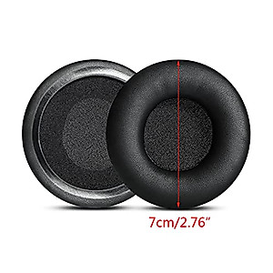 Breathable Ear Pads Pillow Cover 1 Pair Memory Foam Earpads Replacement Black White Compatible with ATH-AR3BT AR3IS gaming earmuffs Replacement headband earmuffs cushion compatible with ATH-AR3BT