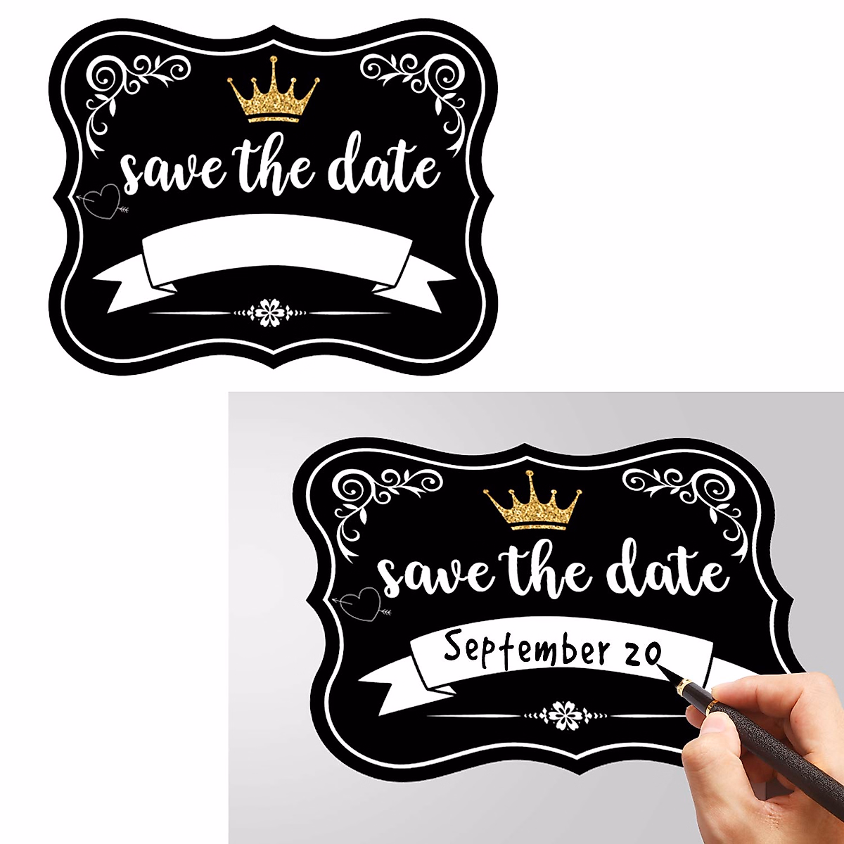 10 Pieces Engagement Photo Props Engagement Announcement Photo Prop Kit Photo Signs Cardboard for Engagement Wedding Party e