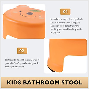 Ipetboom Step Stool, 1 Pc Bathroom Stool Toilet Step Stool Anti-Skid Step Stool Potty Training Aid