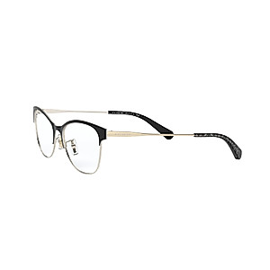 Coach HC5111 Prescription Eyewear Frames, Black/Light Gold/Demo Lens, 53 mm