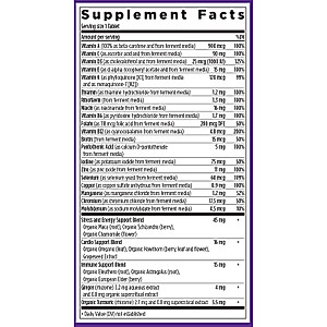 New Chapter Men's Multivitamin for Immune, Stress, Heart + Energy Support with Fermented Nutrients - Every Man's One Daily, Made with Organic Vegetables & Herbs, Non-GMO, Gluten Free - 96 ct