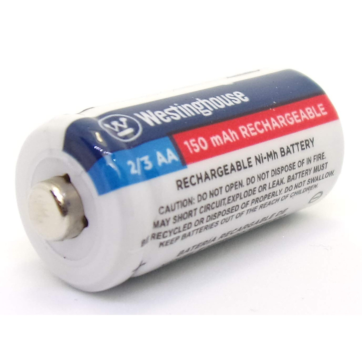 4X Westinghouse 2/3 AA Ni-Mh Battery Batteries Rechargeable 1.2 V Volt 150 mAh Reusable Chargeable by JL Missouri Parts