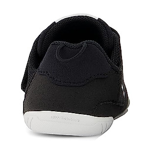 New Balance Kid's New-b V1 Hook and Loop Sneaker, Black/White, 9 Wide Toddler