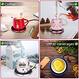 Nouvati Mug Warmer/Candle Warmer Plate/Coffee Warmer for Desk Auto Shut Off: Excellent Heating, 2 Heating Modes, Safety Features, Sleek & Compact Design; Tea Warmer (Space Grey) 2.0