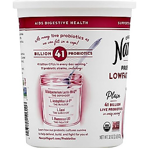 Nancy's, Organic Low Fat Yogurt, Plain, 32 oz