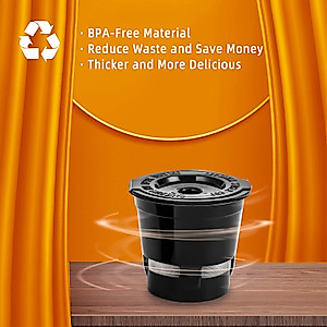 CHULUX Reusable Mesh Coffee Filter Cup 4-Pack for Keurig 1.0 Brewer, Universal Single Serve Refillable Coffee Filters, Black&Purple