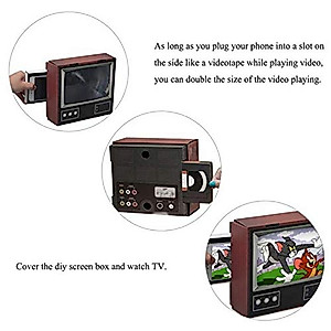 Weiwu Screen Magnifier Retro TV Shaped 3D Amplifier Enlarged Video Picture from Mobile Phone