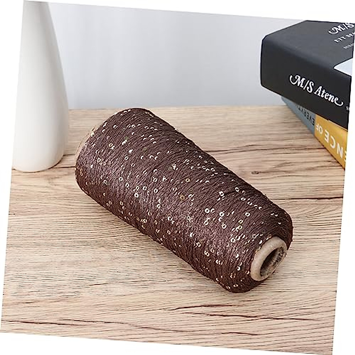 VILLCASE Wool Yarn Dishcloths Yarn Skeins Yarn Knitting Crochet Yarn Knitting Yarn Glitter Yarn Balls Cotton Yarn for Crochet Color Film Sequins Thin Line Dropshipping Coffee Crochet Thread