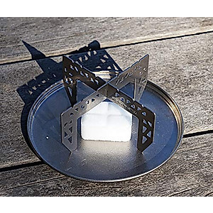 Evernew Titanium Alcohol Stove Cross Stand 2, white/black/red, One Size