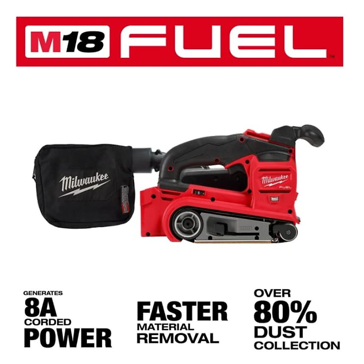 Milwaukee M18 FUEL 3-in. x 18-in. Cordless Belt Sander