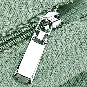 Large Capacity Multi-Pocket Handbag Ladies Stylish Canvas Totes Top Handle One Shoulder Crossbody Handbag Work Bags Travel Crossbody Purse Student Nurses Mum Bags Multi Pockets Satchel Green