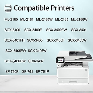 greencycle MLTD101S Compatible Toner Cartridge Replacement for Samsung 101S MLT D101S MLT-D101S Use with ML-2165W SCX-3400 SCX-3405W SCX-3405FW ML-2165 Printer (2-Pack, Black)
