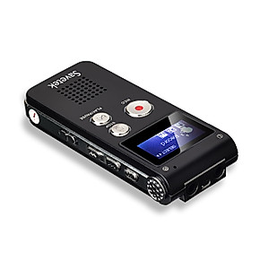 8GB Digital Voice Recorder Voice Activated Recorder for Lectures Audio EVP Recorder Mini Portable Tape Dictaphone with Playback Mp3 Player