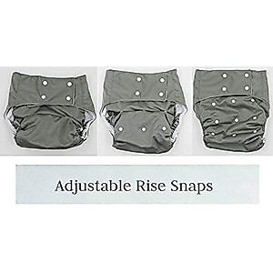 Kawaii Adult Cloth Diaper, Large Adult Nappy with 1 Super Absorbent Diaper Insert, Adjustable Reusable for Incontinence Leakproof Protective Underwear - Blue