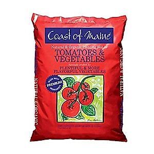 Coast of Maine Tomatoes and Veggies, 20qt (Pack of 2) Organic and Natural Planting Soil, Crafted for Vegetable Gardens and Organic Growers
