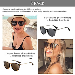 SUNGAIT Vintage Round Sunglasses for Women Men Classic Retro Designer Style