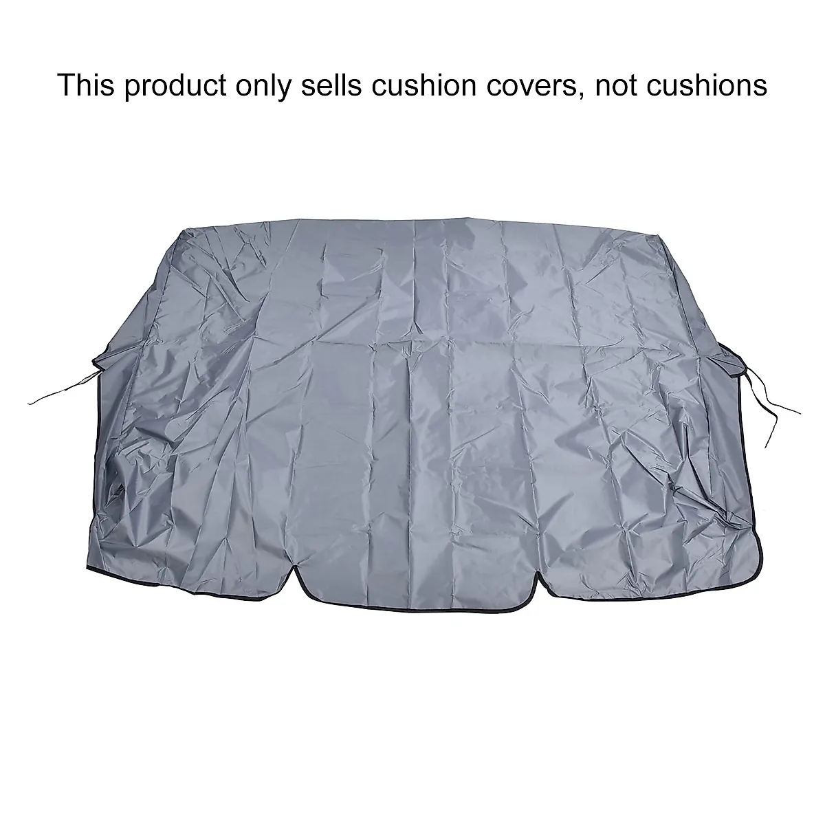 Oumefar 3 Seater Swing Cushion Cover Lightweight Swing Seat Cover Swing Cushion Replacement for Garden for Patio(Gray)