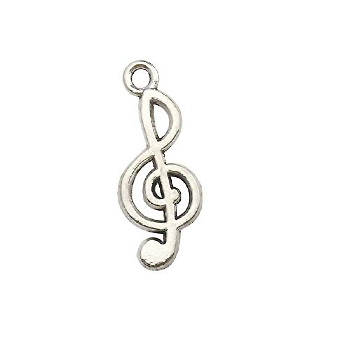 70pcs Craft Supplies Instrument Silver Music Notes Charms Pendants for Crafting, Jewelry Findings Making Accessory for DIY Necklace Bracelet Earrings HM211