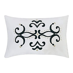 Chic Home Millennia 8 Piece Reversible Comforter Patchwork Bohemian Paisley Print Design Bed in a Bag-Sheet Set Pillowcases Decorative Pillow Shams Included, King, Black