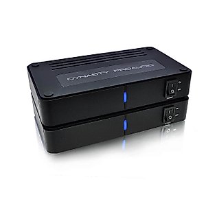 DYNASTY PROAUDIO WSA-5RP Wireless Surround Sound Rear Speakers Kit with 2 x 50W Amplifier Built-in, 5.2G / 5.8GHz Dual Band Selectable, Total 106 RF Channel Auto Switching, Black