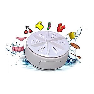 Mini Portable Washing Machine - Portable Washing Machine for sink, Ideal for Washing Light Clothes and Dishwasher, Portatil Folding Suitable For Travel, Home, RV, Office, College Room, Apartment