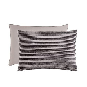 Mossy Oak - Nativ Living Corduroy, Nature Inspired Corduroy Knit Throw Blanket - Charcoal Gray, 50 x 60