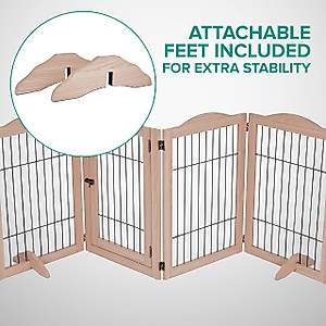 Arf Pets Support for for The Arf Pets Free Standing Wood Dog Gate, Compatible with Model APDGWM4P - Set of 2 Support Feet