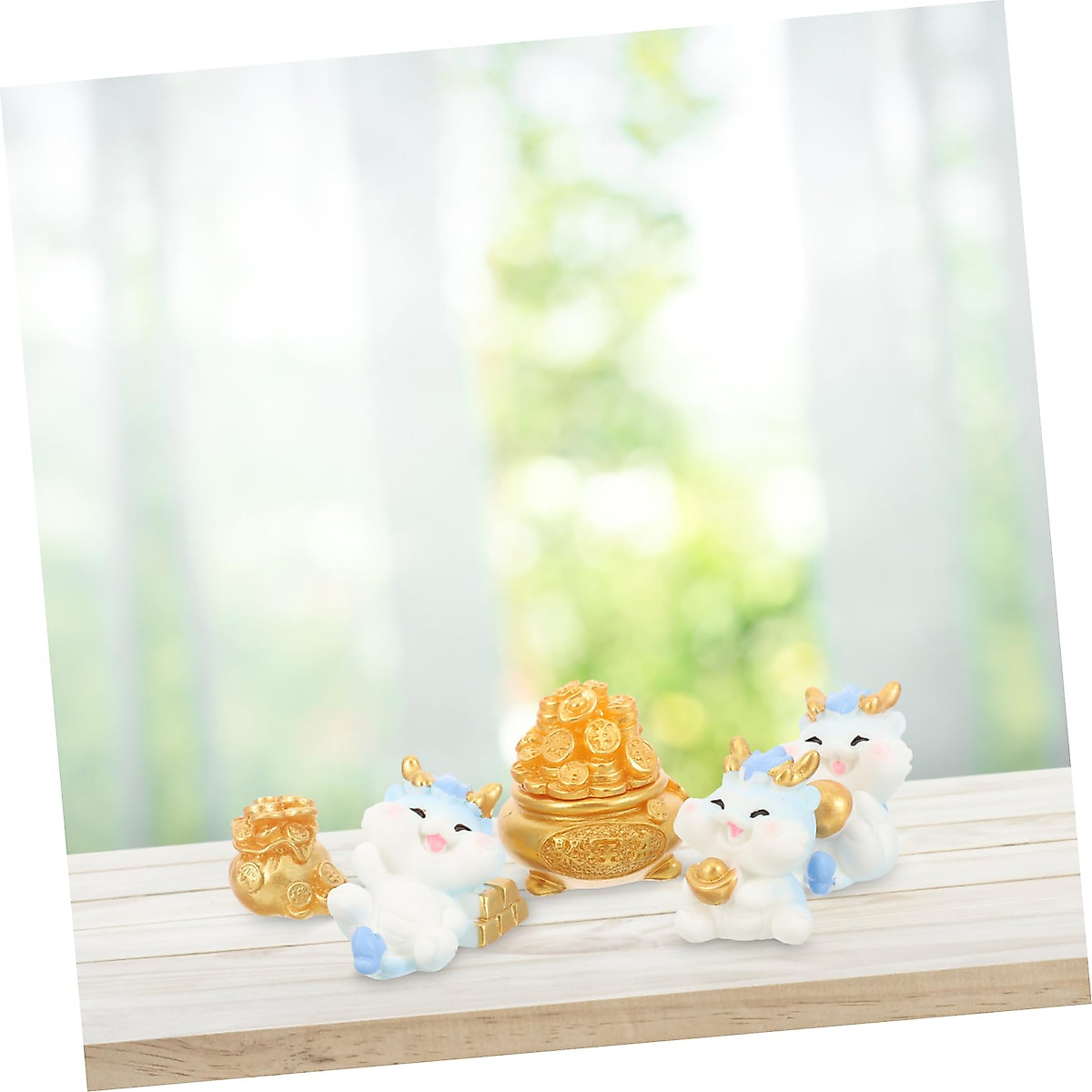 DOITOOL Dragon Decor 6 pcs Resin Mini Adorable Dragon Statue Mini Dragon Statue Desktop Dragon Statue Mini Dragon Figure Adorable Dragon Figure Chinese Zodiac trinkets