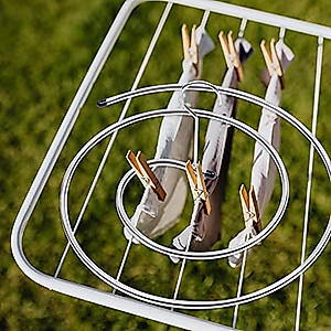 Healifty 2Pcs Clothes Drying Rack Spiral Rotatable and Space Saving Storage Hanger Drying Rack Laundry Hanger for Bed Sheet Blanket Bath Towel