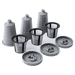 BRBHOM Pack of 3 Reusable Capsules Pods Coffee Filters Replacement Compatiable for 1.0 Brewers Universal Fit B30 B40 B50 B60 B70 Series